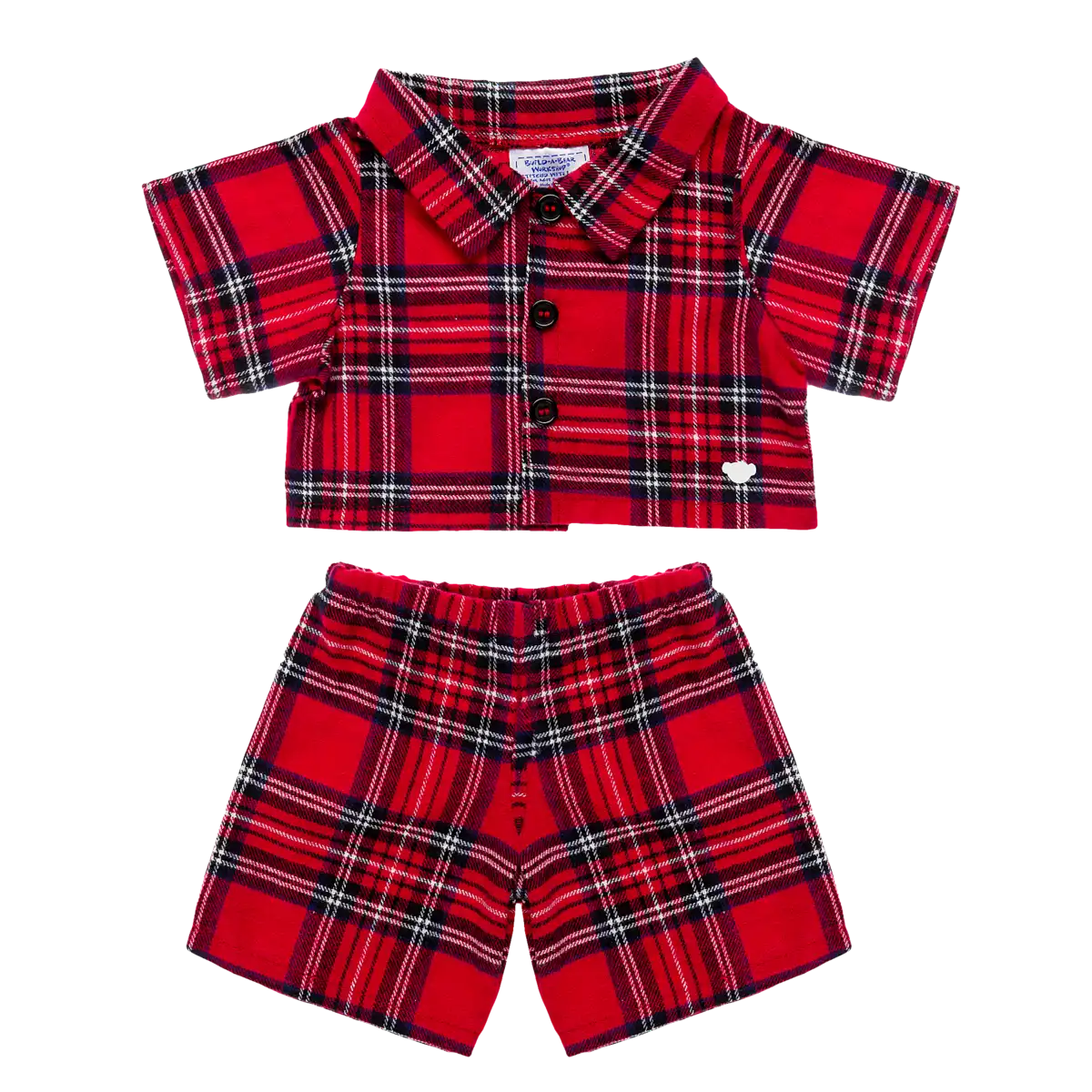 Red Plaid Pyjamas | Klassisk Nattøj til Bamser | Build-A-Bear – Build-A ...